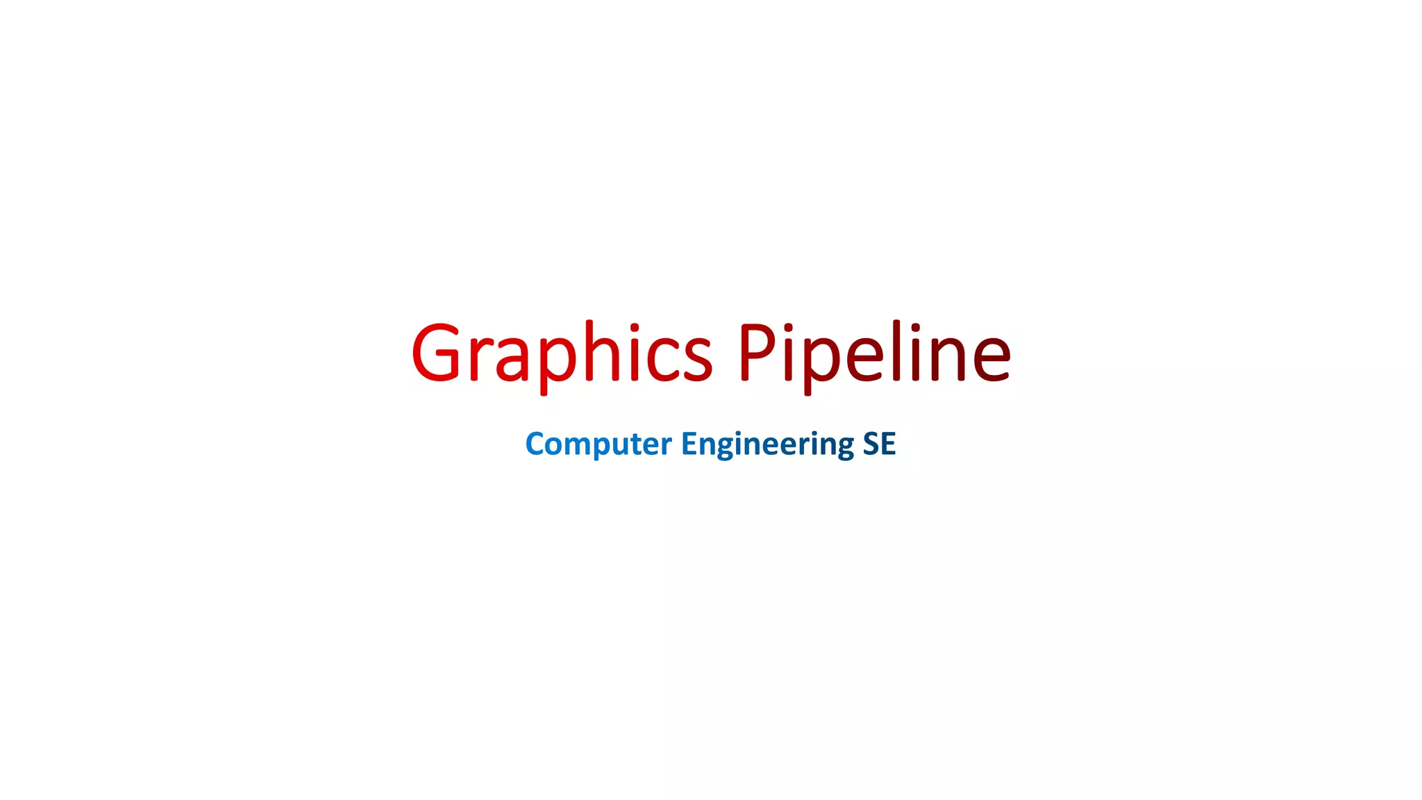 Graphics Pipeline | PPT