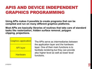 Cgp lecture2 graphics_standard, opengl | PPTX