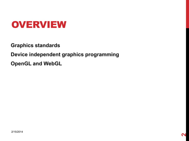 Cgp lecture2 graphics_standard, opengl | PPT