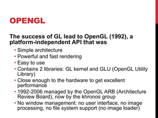 Cgp lecture2 graphics_standard, opengl | PPT