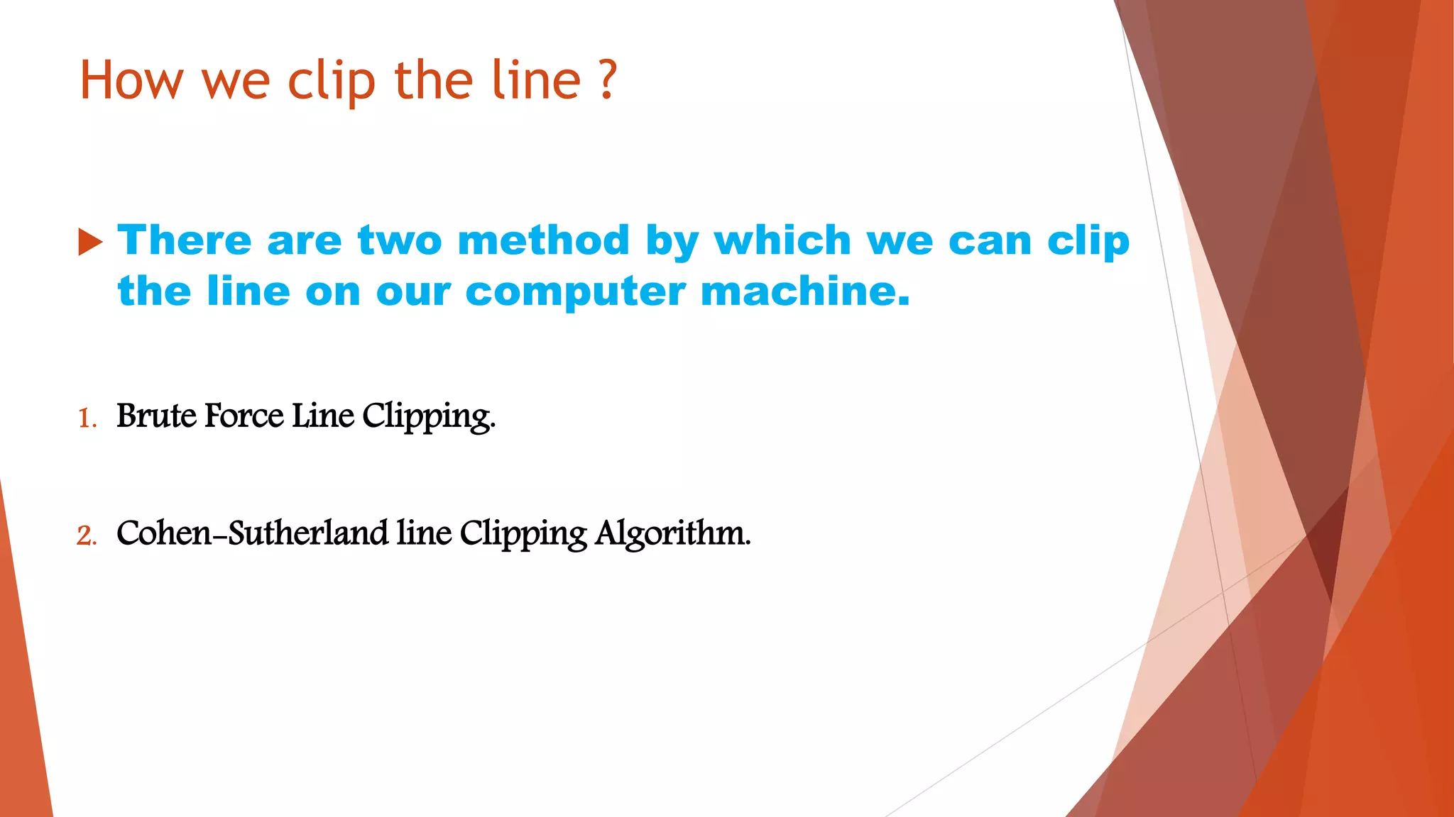 line clipping | PPTX