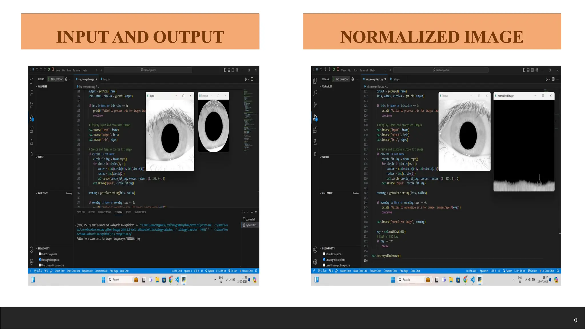 Iris and Pupil Detection in Computer Graphics | PPTX