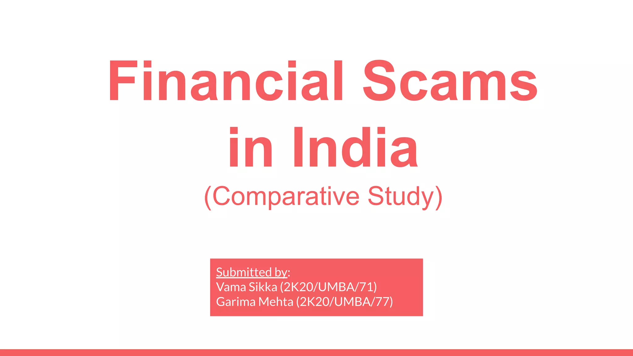 Financial Scam in India | PDF