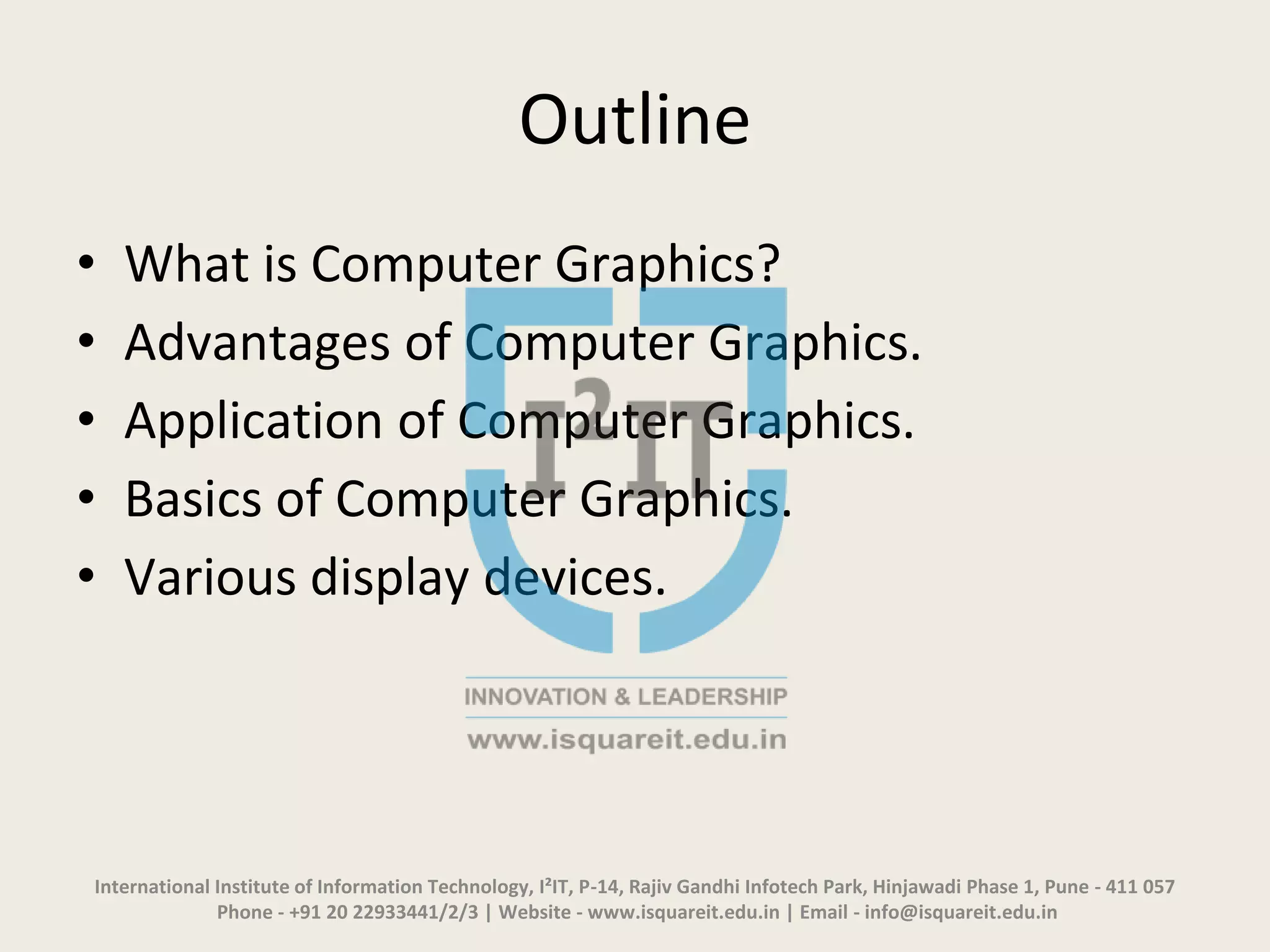 Basics of Computer Graphics | PPTX