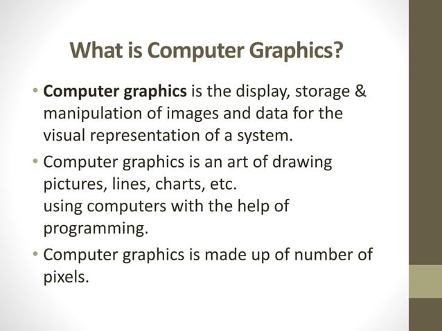 Applications Of Computer Graphics | PPTX