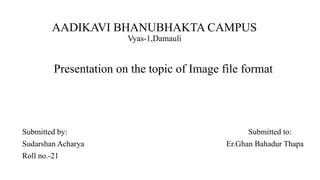 CG presentation image file formats and its types | PPTX