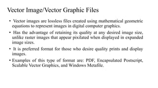 CG presentation image file formats and its types | PPTX | Graphics Software | Computer Software ...