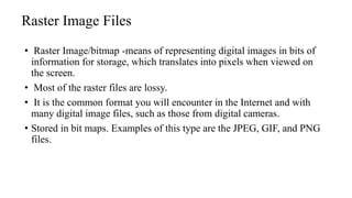CG presentation image file formats and its types | PPTX