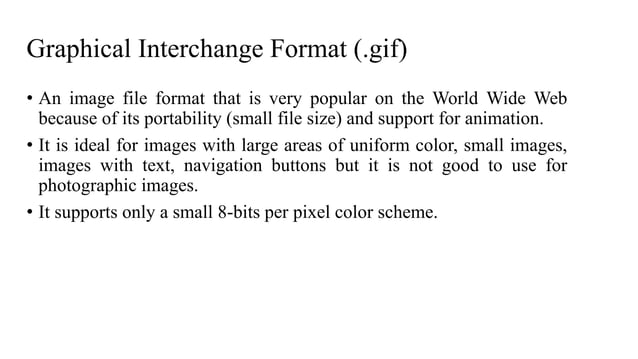 CG presentation image file formats and its types | PPTX | Graphics ...