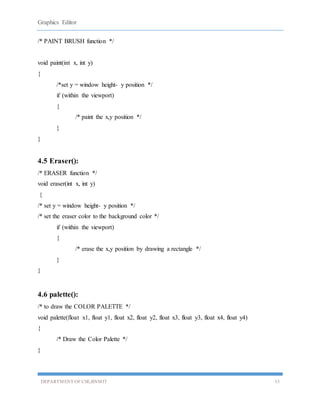 COMPUTER GRAPHICS PROJECT REPORT | PDF