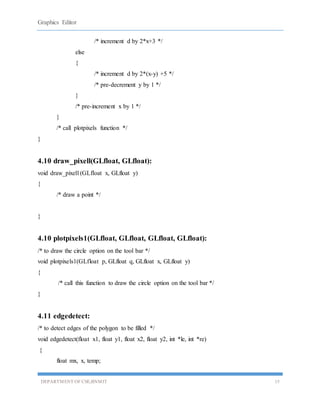 COMPUTER GRAPHICS PROJECT REPORT | PDF