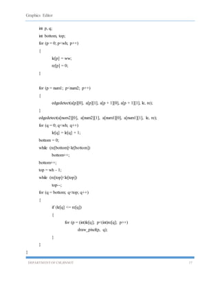 COMPUTER GRAPHICS PROJECT REPORT | PDF