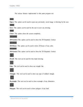 COMPUTER GRAPHICS PROJECT REPORT | PDF