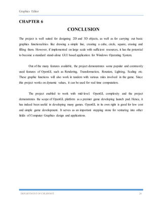 COMPUTER GRAPHICS PROJECT REPORT | PDF