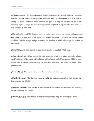 COMPUTER GRAPHICS PROJECT REPORT | PDF