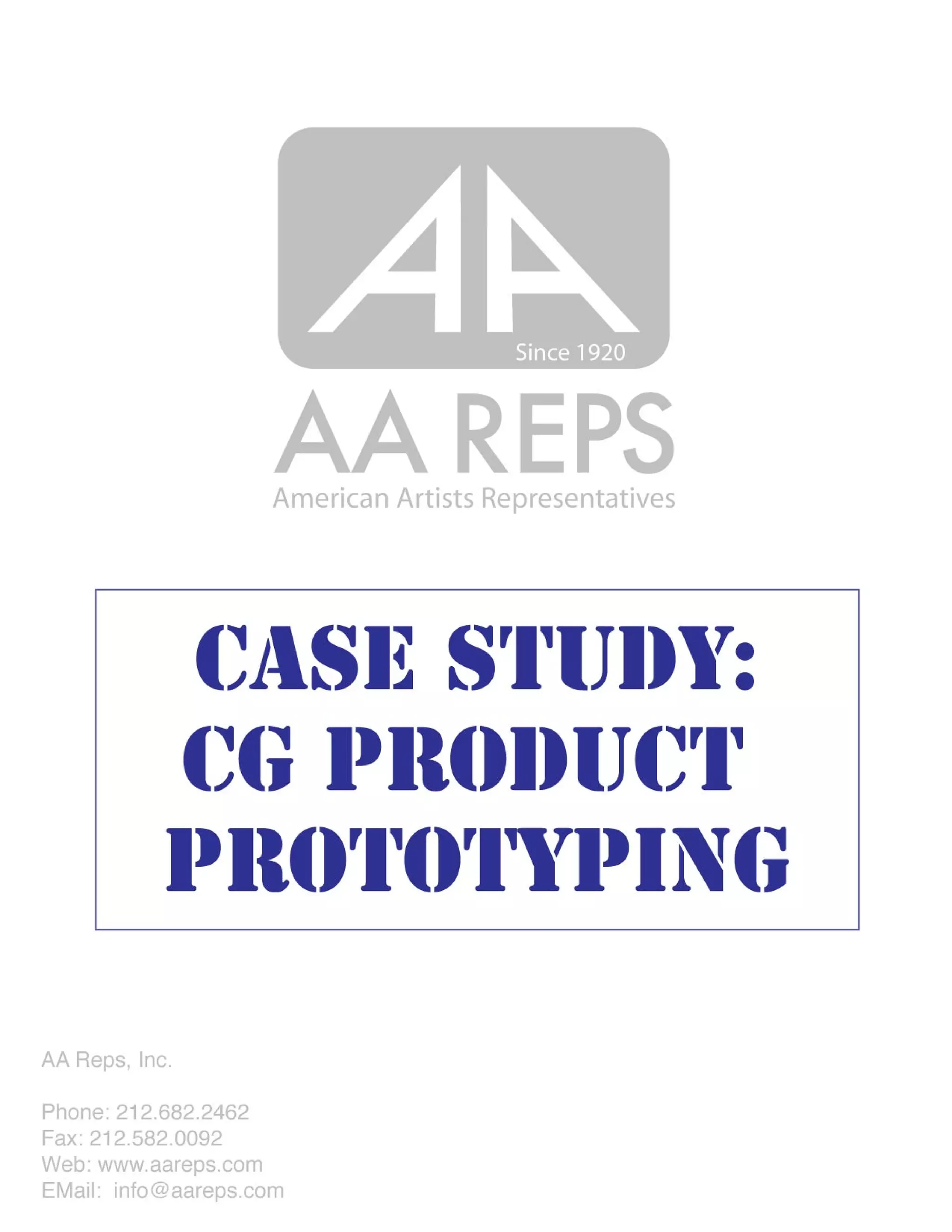 CG Prototyping Case Study | PDF