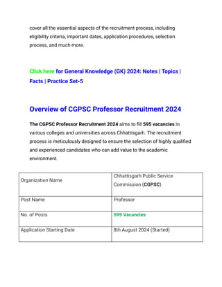 CGPSC Professor Recruitment 2024, Apply for 595 Posts.pdf