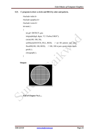 CGR-Unit-1 Basics of Computer Graphics.pdf