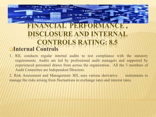 CG rating of reliance industries | PPTX