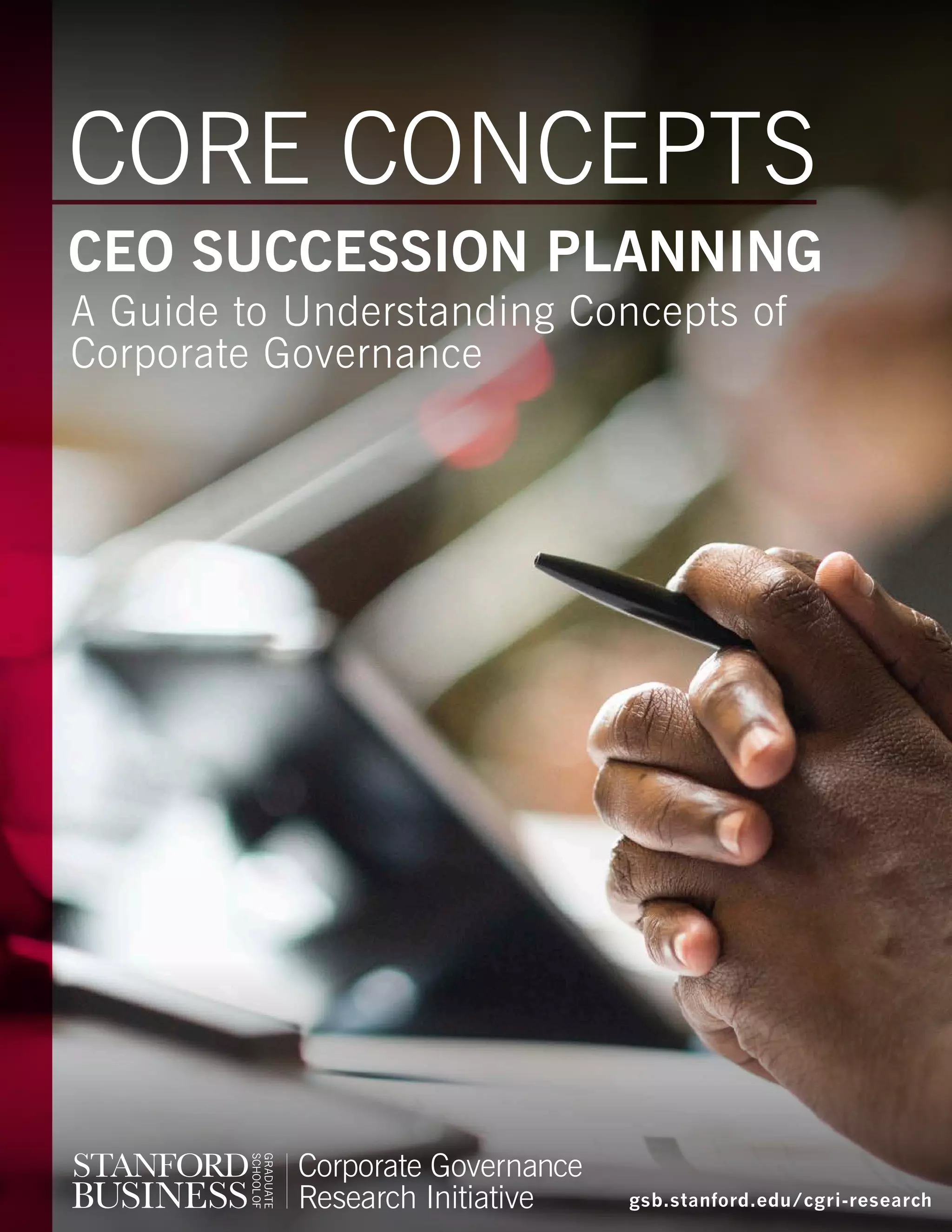 CEO Succession Planning: A Guide to Understanding Concepts of Corporate ...