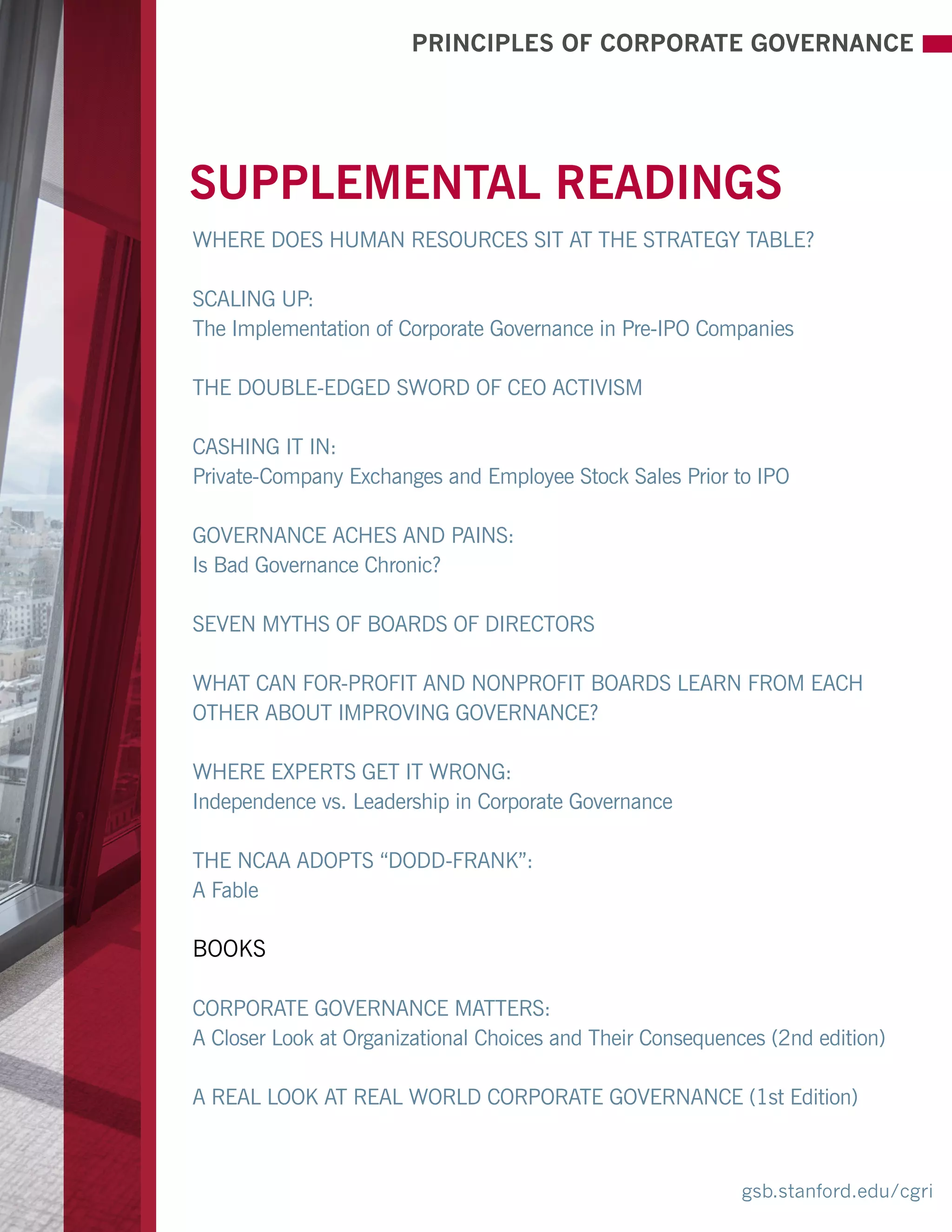 The Principles of Corporate Governance: A Guide to Understanding ...