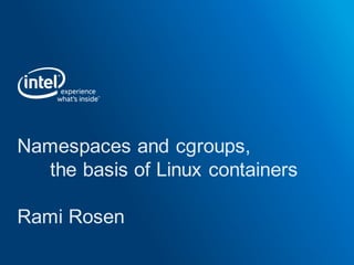 Advanced Namespaces and cgroups | PDF