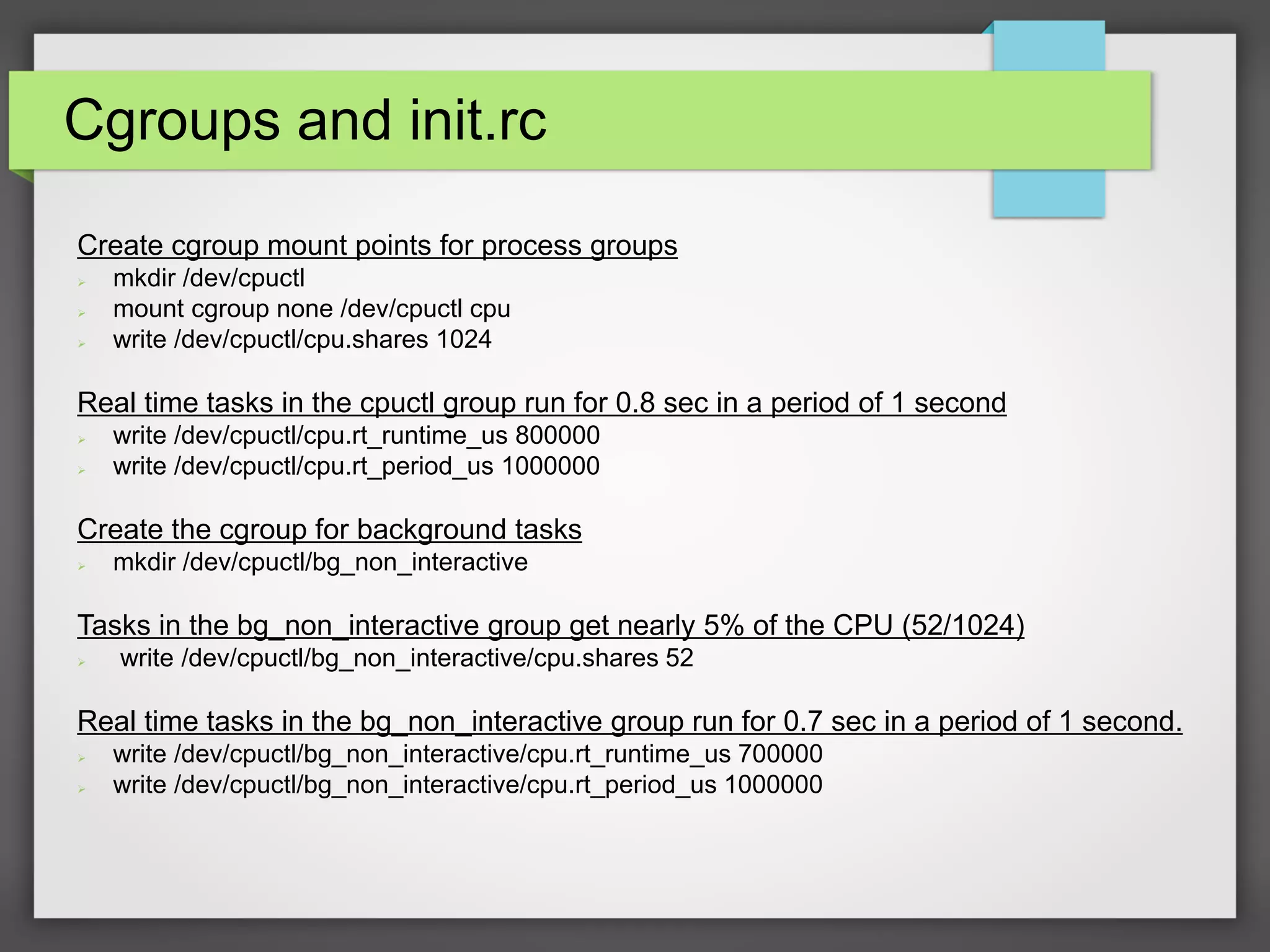 Cgroups in android | PDF