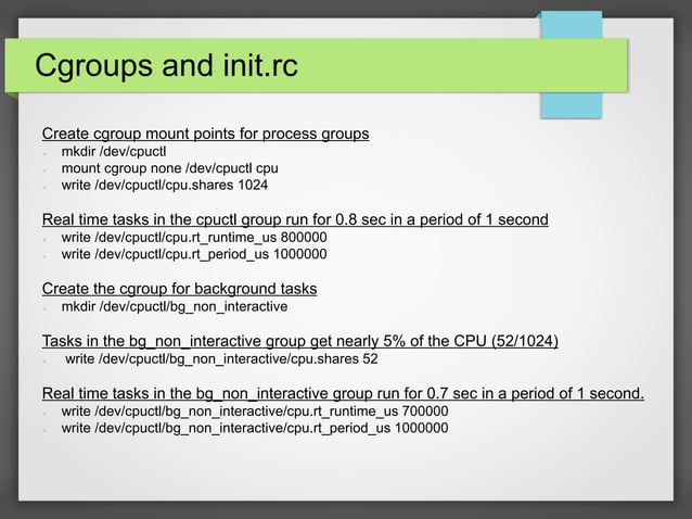 Cgroups in android | PDF