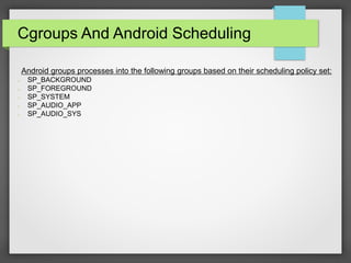 Cgroups in android | PDF