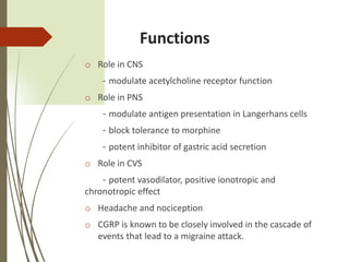 Cgrp calcitoningenerelatedpeptide | PPT