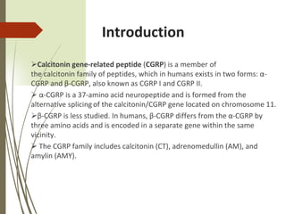 Cgrp calcitoningenerelatedpeptide | PPT