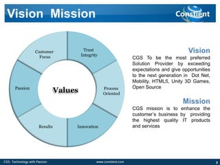 Constient global solution- web application development | PPTX