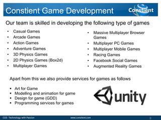 Constient global solution- web application development | PPTX