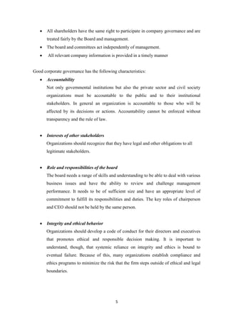 Role of BODs in Corporate Governance | PDF