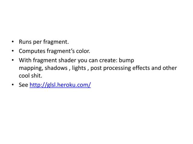 Cg shaders with Unity3D | PPT