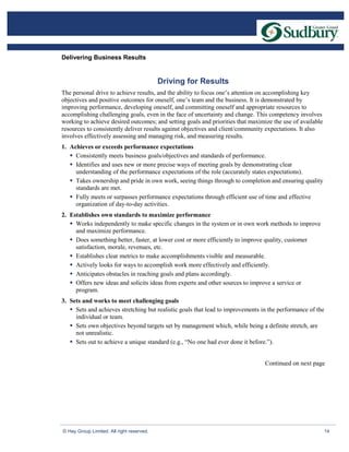 Cgs leadership competency dictionary | PDF