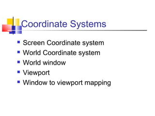 computer graphics | PPT
