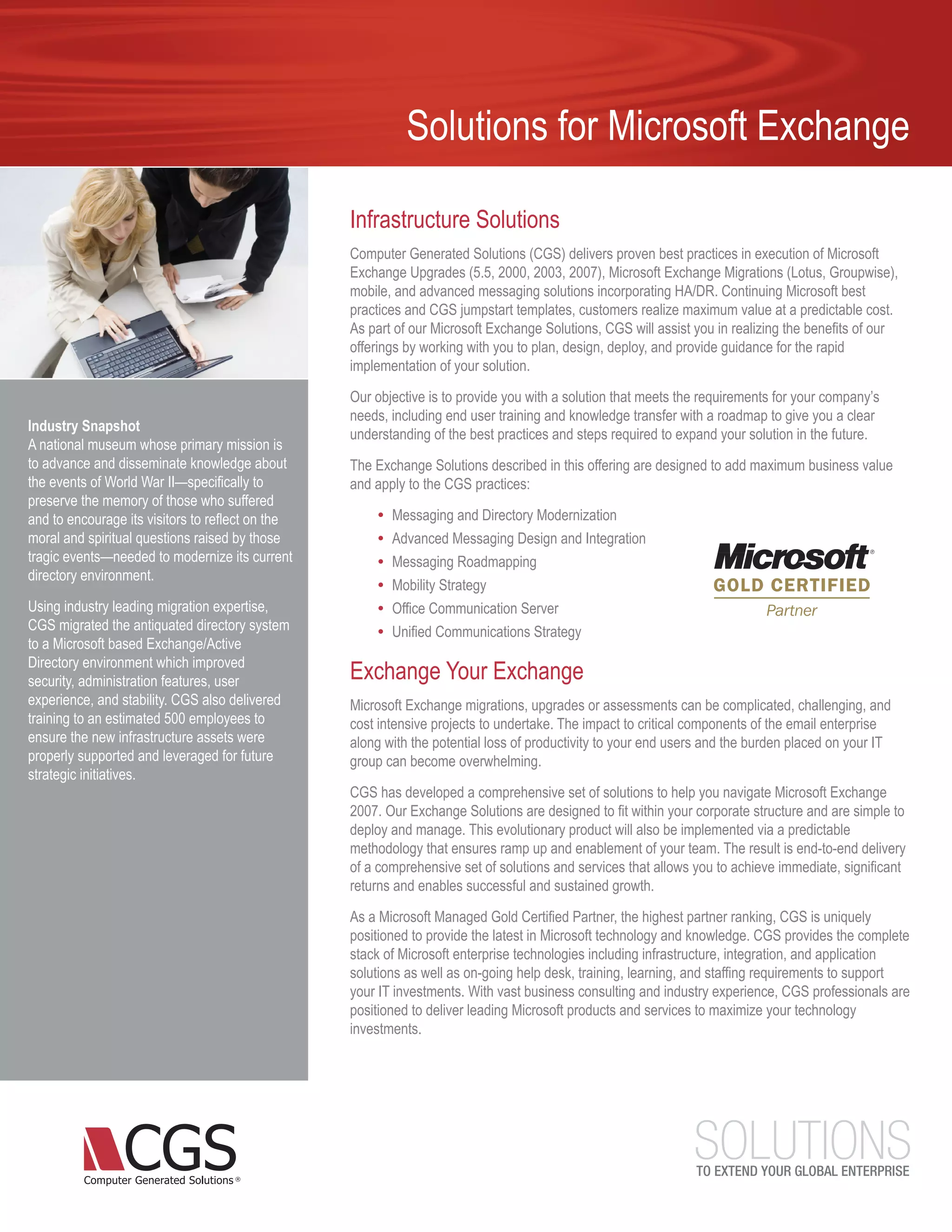 CGS-Microsoft Exchange Solutions | PDF