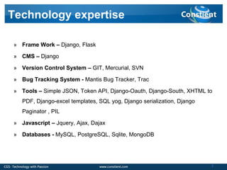 CGS Python domain | PPT | Free Download