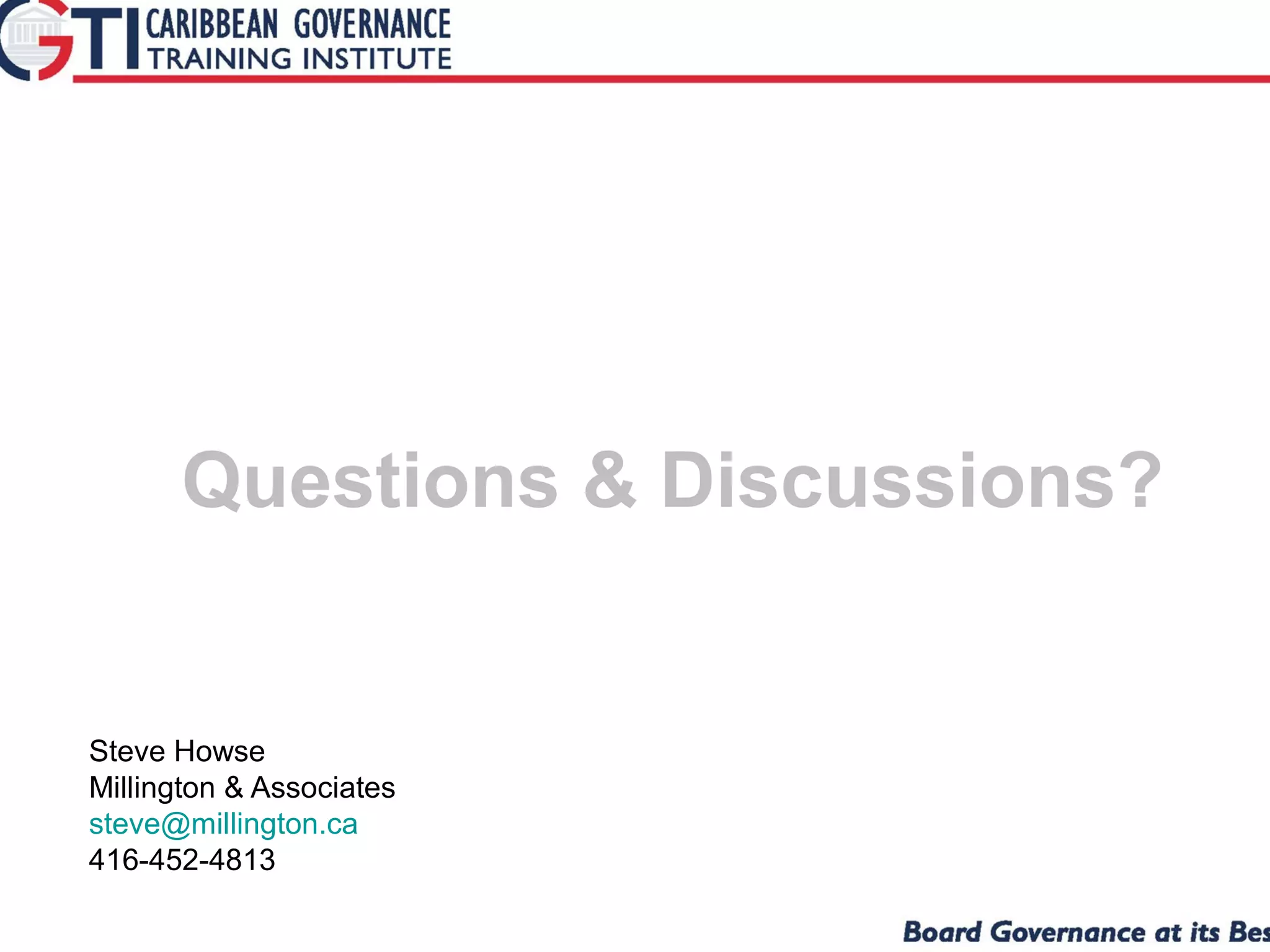 Role of The Board In IT Governance & Cyber Security-Steve Howse | PPT