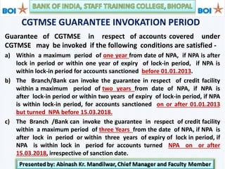 CGTMSE & other loan guarantee schemes | PDF