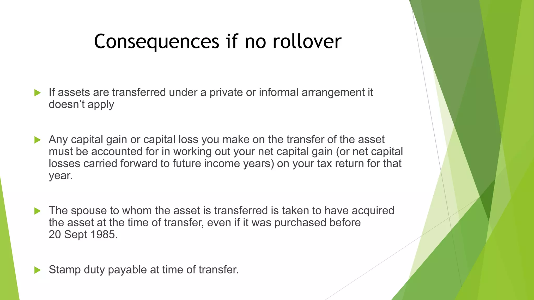 CGT rollover relief on marriage breakdown | Family Business Accountants ...