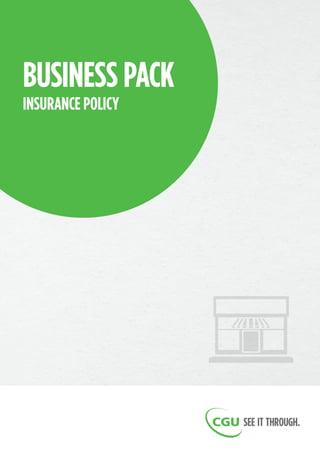 CGU Business Pack Insurance Policy | PDF