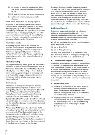 CGU Business Pack PDS (Product Disclosure Statement / Policy Wording) | PDF
