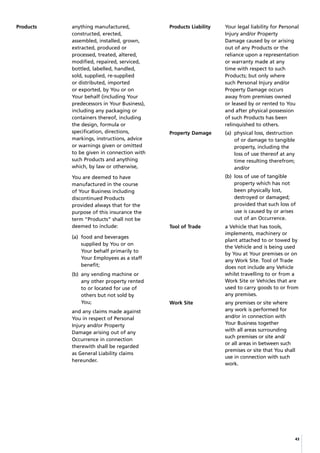 CGU Business Pack PDS (Product Disclosure Statement / Policy Wording) | PDF