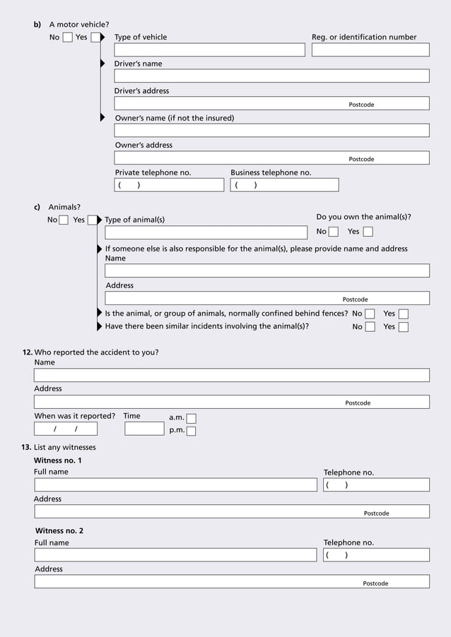CGU Liability Incident Report Form | PDF