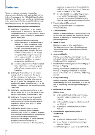 CGU Liability PDS (Product Disclosure Statement / Policy Wording) | PDF