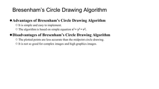 Computer Graphics Introduction, Open GL, Line and Circle drawing ...