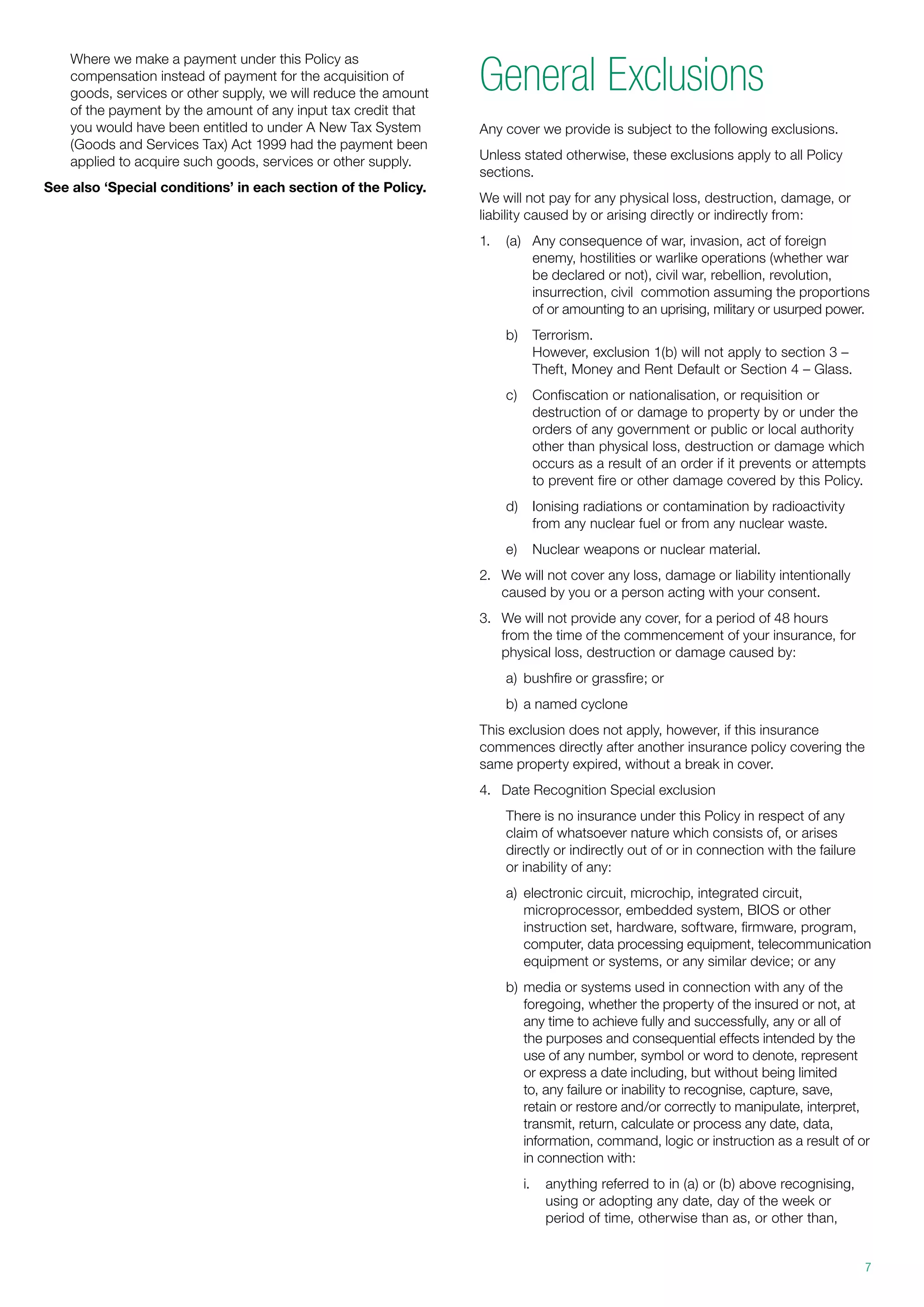 CGU Padlock PDS (Product Disclosure Statement / Policy Wording) | PDF