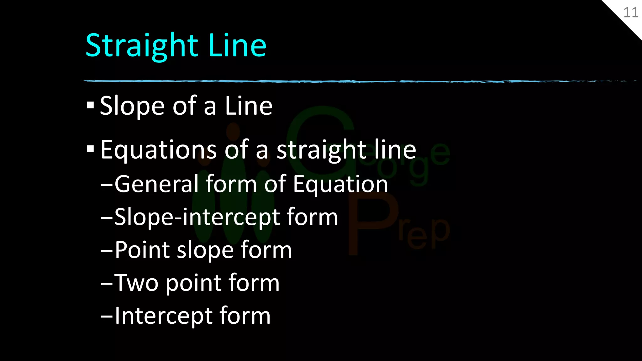GRE - Coordinate Geometry | PPTX